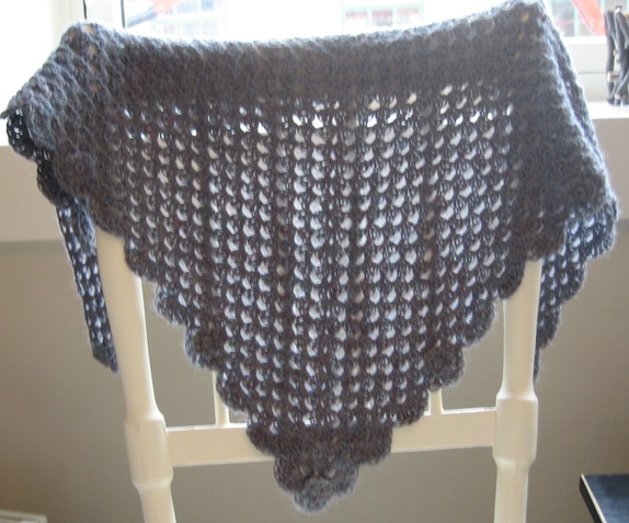 Sjal/skjerf i Alpakka - Epla